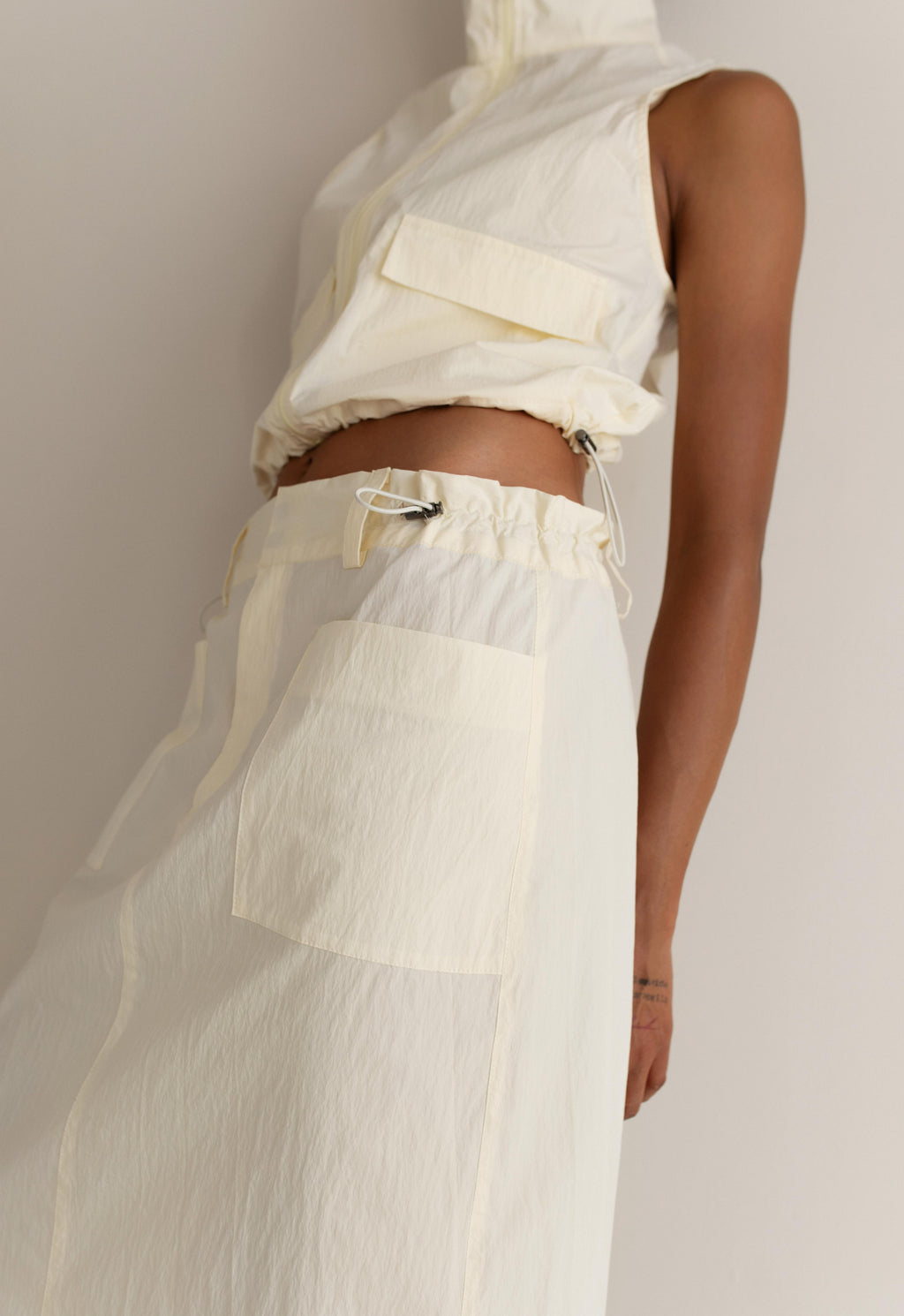 COLETTE LONG SKIRT – PAPER LABEL