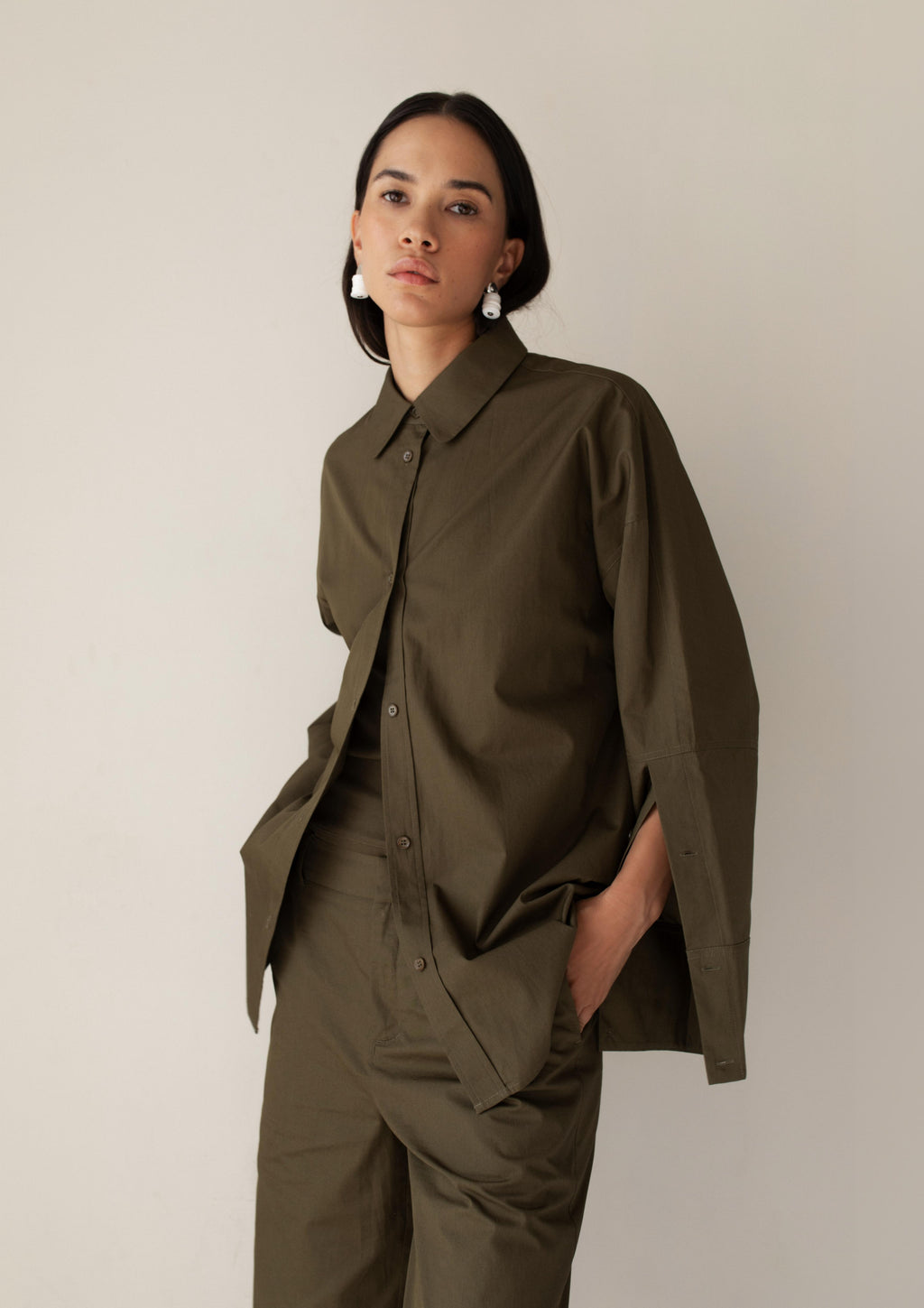 MIRANDA PLACKET SHIRT – PAPER LABEL